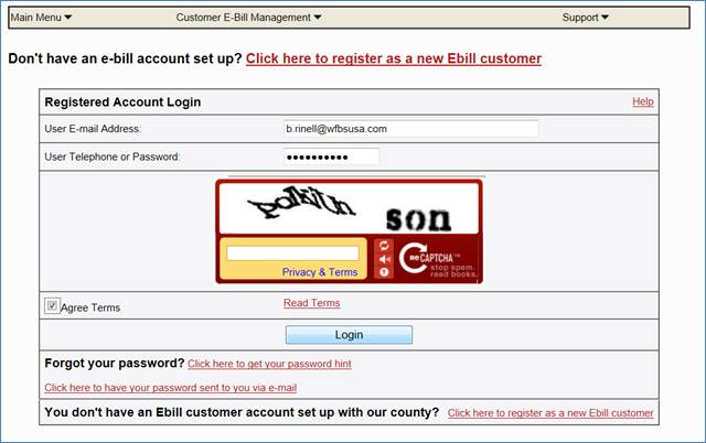EBill Help